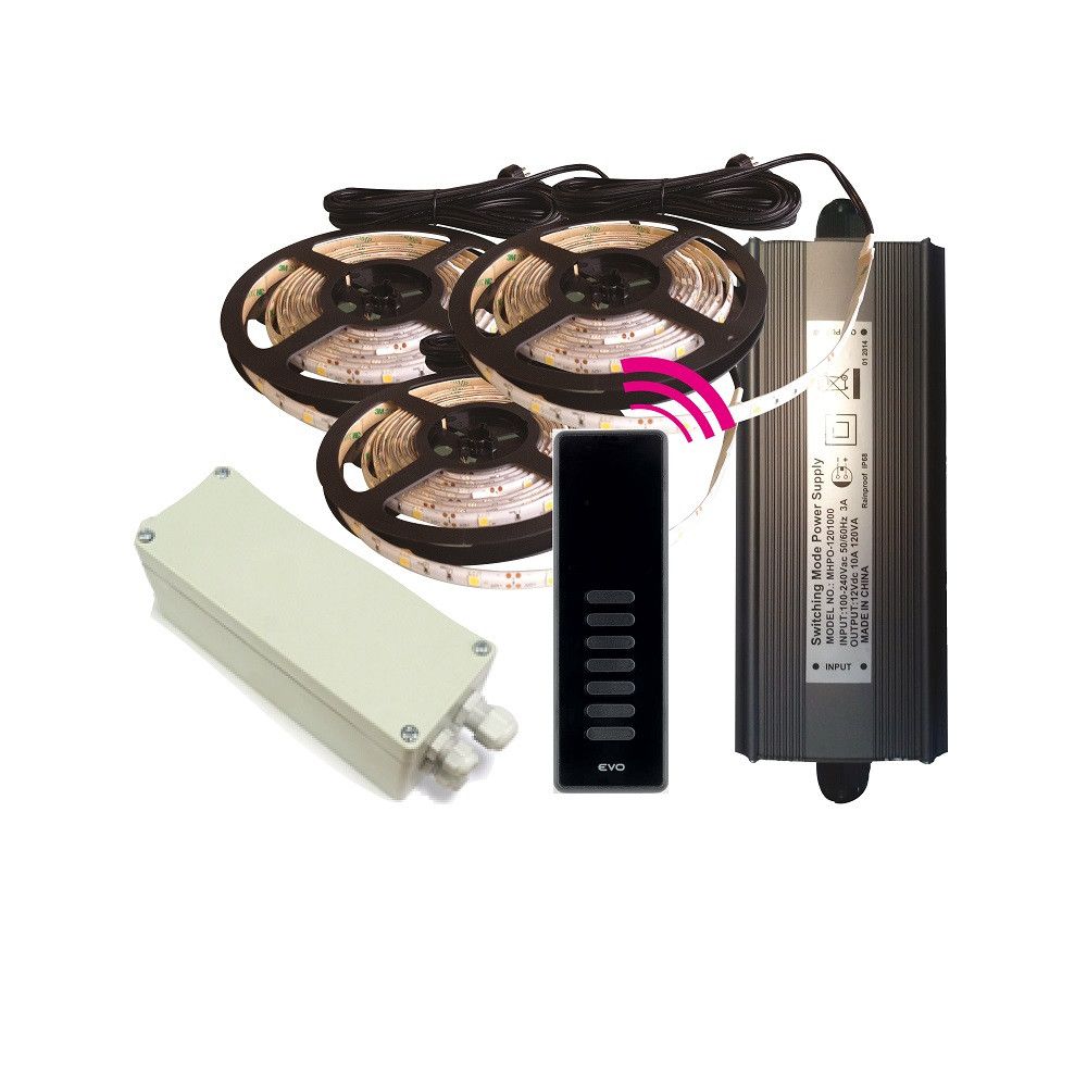 Kit complet éclairage LED 3 côtés pour pergola BSO FIXE (KITLEDFIX3C)